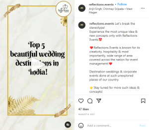 Reflections Event - Ideatick